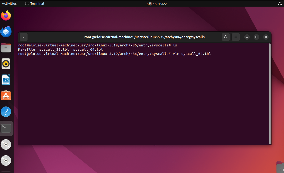 Linux-5.19内核编译增加系统调用(VMware虚拟机)_linux-5.19 编译-CSDN博客