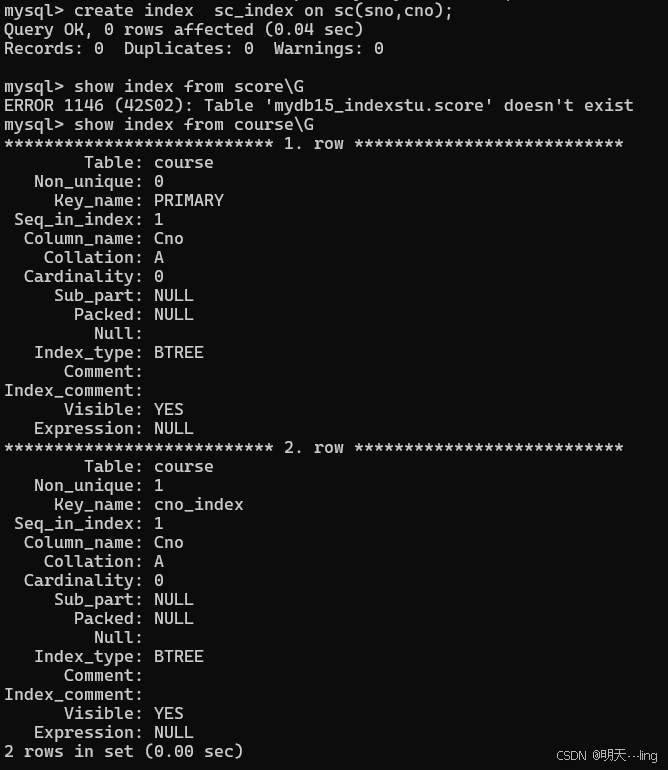 索引 (index)和视图(view)练习_index和view-CSDN博客