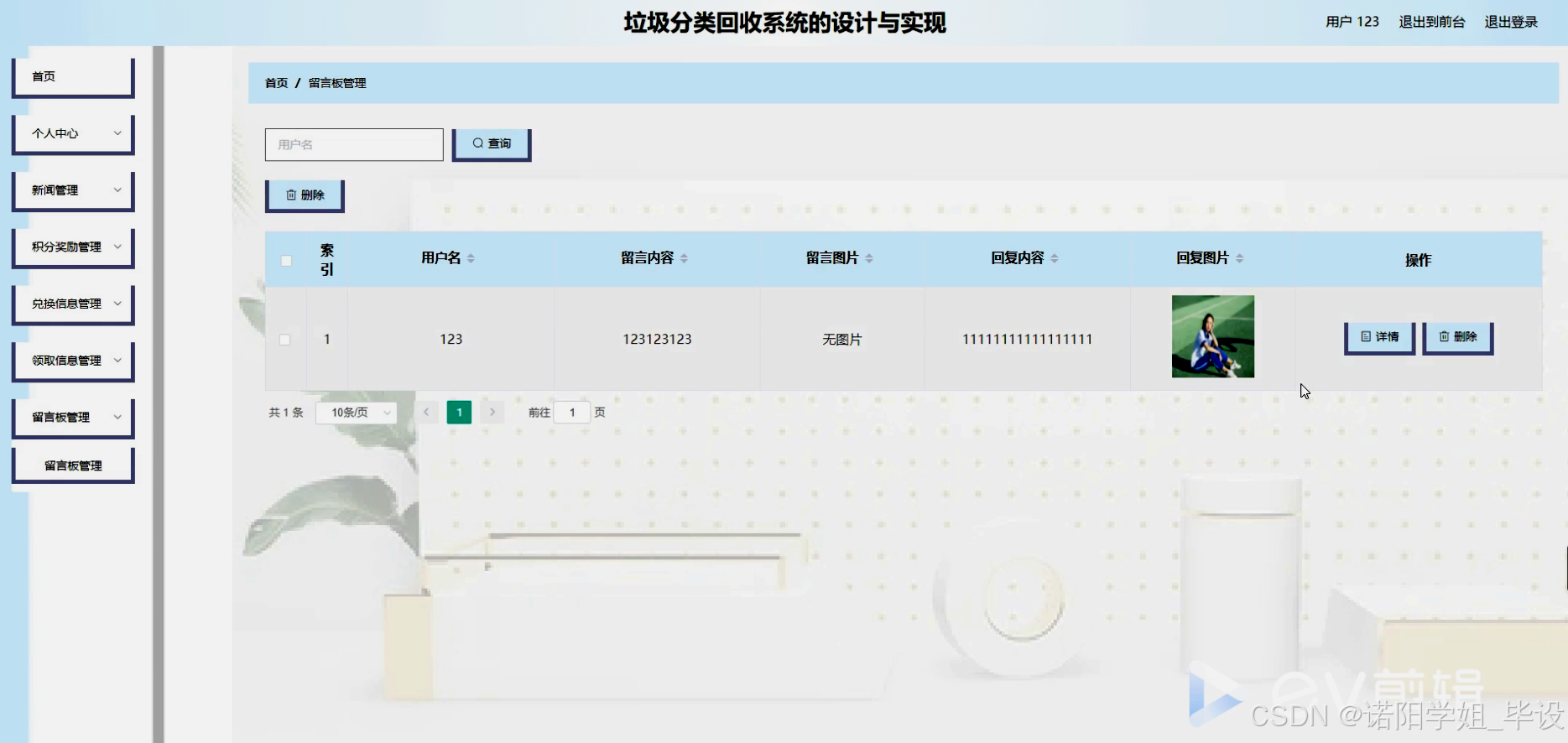 Springboot毕设 垃圾分类回收系统的设计与实现 程序论文 Csdn博客
