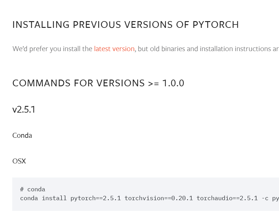 零基础学会安装PyTorch (小白实操版)_conda install pytorch==2.4.0 torchvision==0.19.0 t-CSDN博客