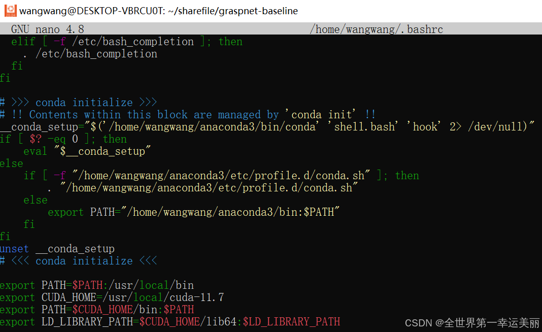 WSL2实现graspnet-baseline6D位姿抓取（一）_graspnet cuda12.6-CSDN博客