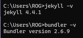 在Windows下安装Jekyll和Bundler以预览静态网站_gem install jekyll bundler-CSDN博客