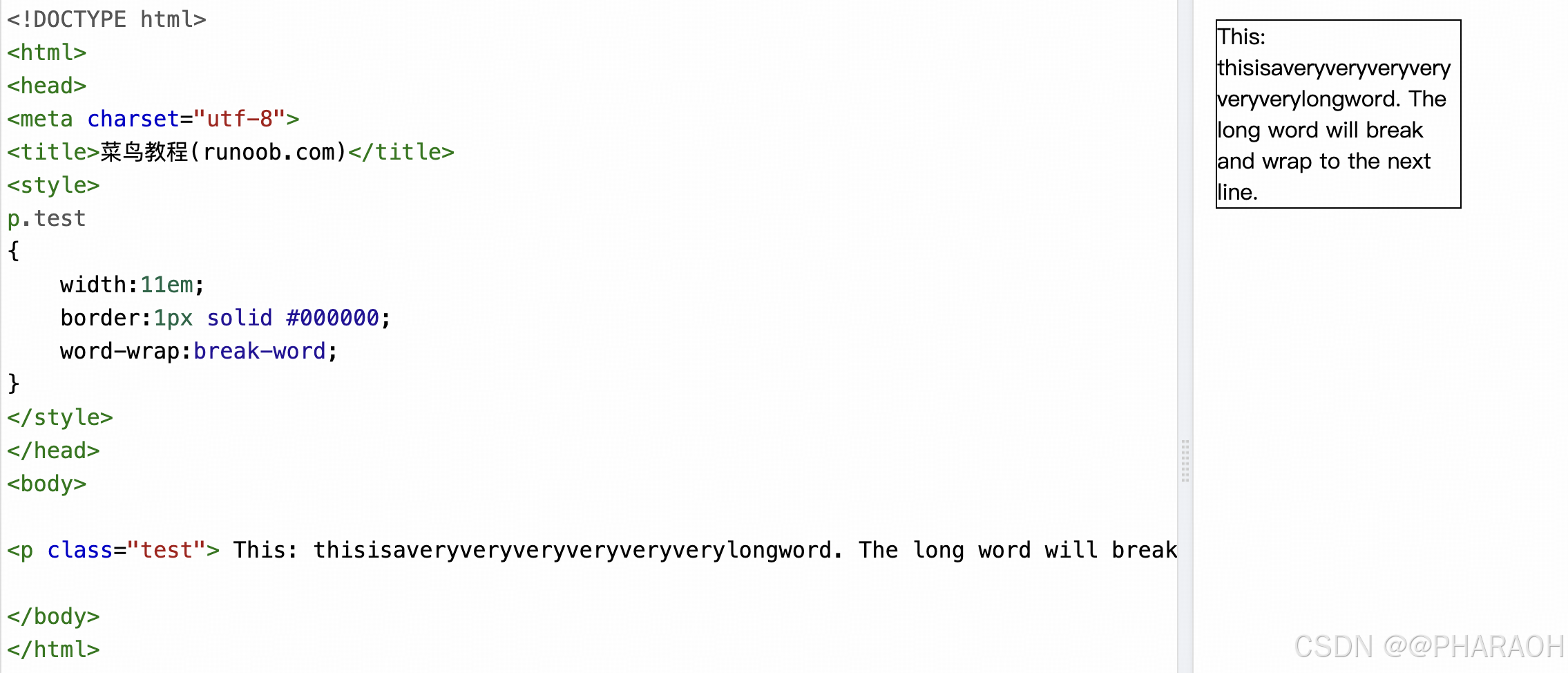 WHAT - 你真的知道怎么用 word-break 和 word-wrap 吗_word-break: break-all;-CSDN博客