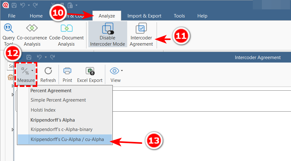 在ATLAS.ti中进行Krippendorff‘s alpha以衡量ICA_krippendorff alpha、scott pi 或 ...