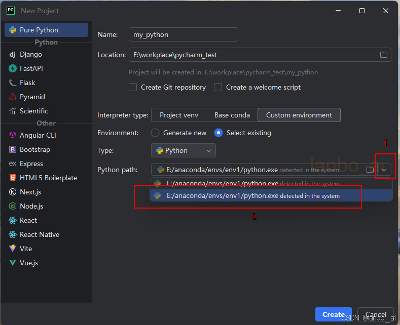 超详细的pycharm+anaconda搭建python虚拟环境（无需单独下载安装python）_pycharm anaconda环境搭建-CSDN博客