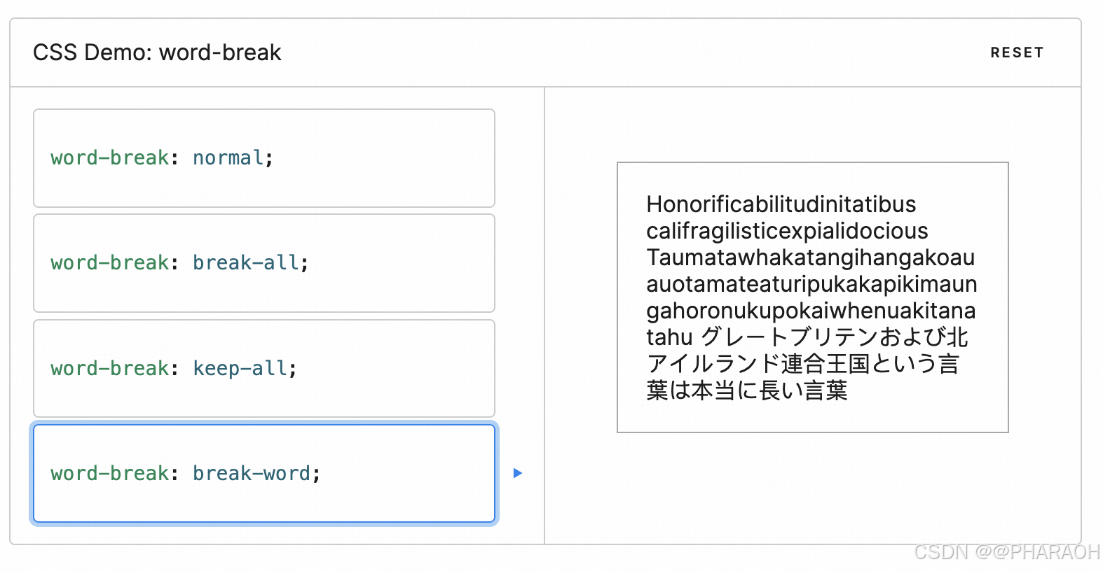 WHAT - 你真的知道怎么用 word-break 和 word-wrap 吗_word-break: break-all;-CSDN博客