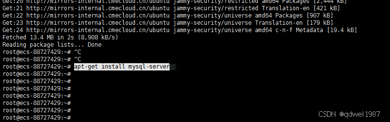 ubuntu 22 安装mysql，并修改datadir路径_ubuntu22 安装mysql-CSDN博客