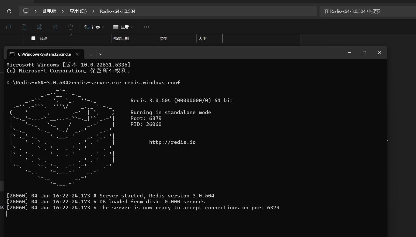 安装redis并启动服务_redis-x64-3.0.504.zip-CSDN博客