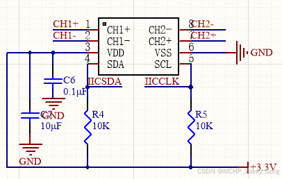 MCP3422 ADC芯片硬件电路及驱动开发（硬件IIC模式）-CSDN博客