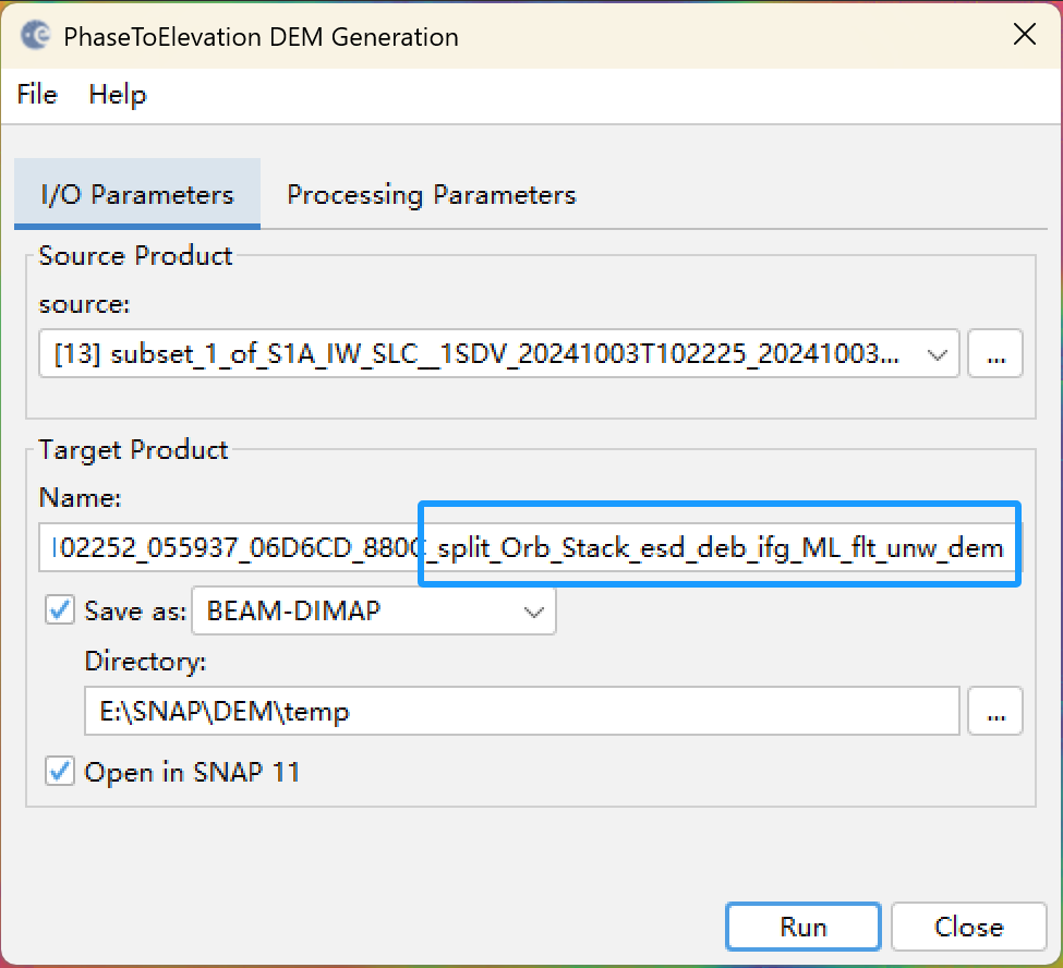 Sentinel-1 SLC影像生成DEM数据（SNAP）_snap用s-1 back geocoding配准后的图像binds里 ...