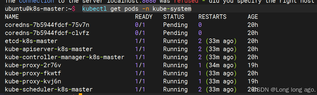 k8s 解决k8s重启get报couldn‘t get current server API group list: Get “http://localhost:8080/api ...