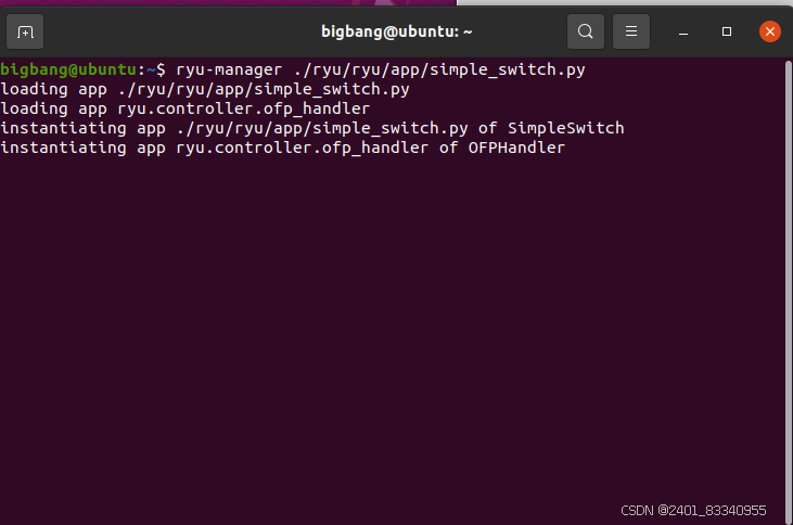 （二）使用mininet+ryu建立简单的网络拓扑_ryu mininet-CSDN博客