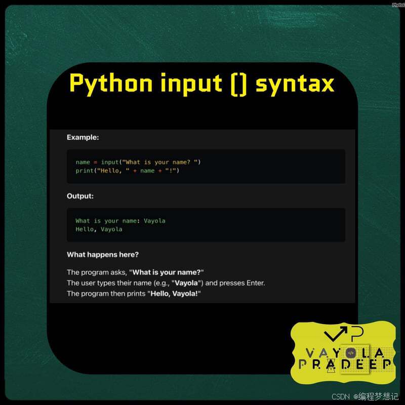 正真了解Python input()函数–详细解析_python main函数 input()-CSDN博客