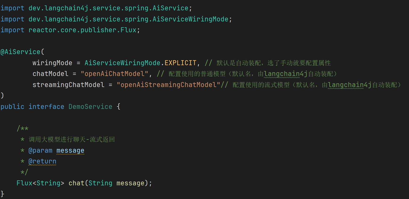 【langchain4j篇02】：配置流式响应及高级API的使用详解_langchain4j react-CSDN博客
