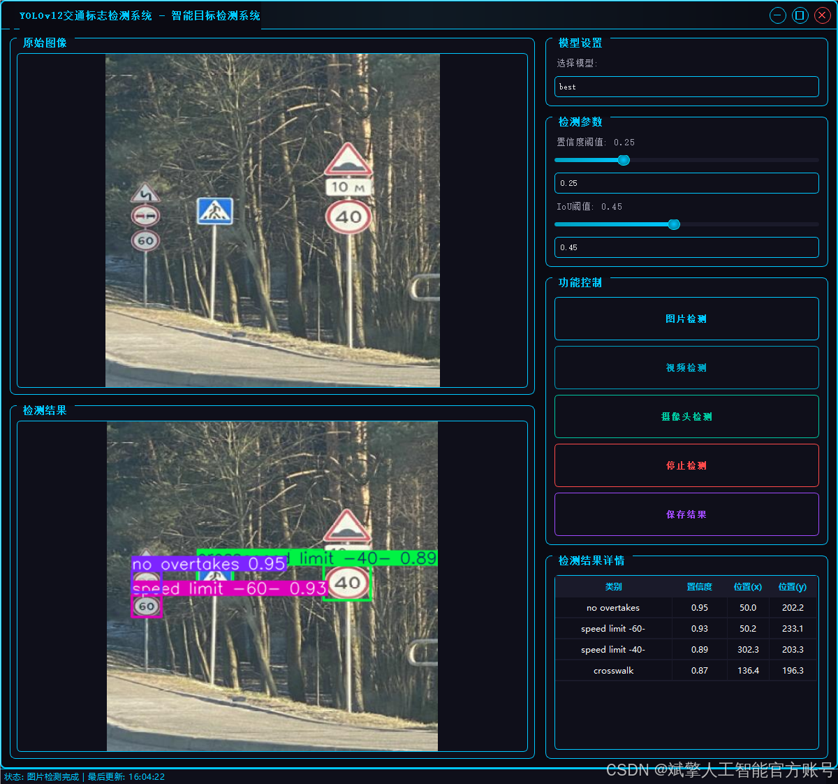 基于深度学习YOLOv12的交通标志识别检测系统（YOLOv12+YOLO数据集+UI界面+登录注册界面+Python项目源码+模型）-CSDN博客