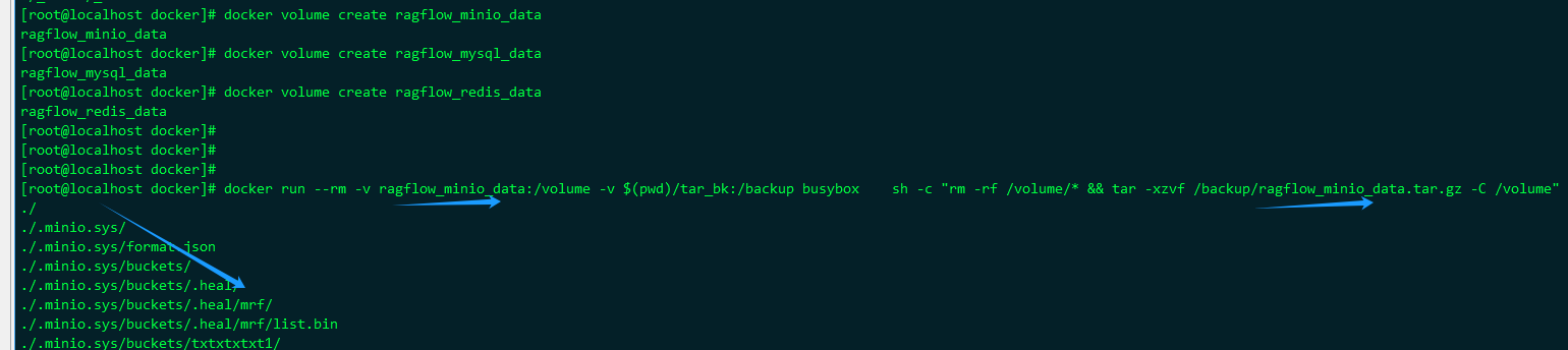 docker部署的ragflow服务迁移 数据卷迁移_ragflow 数据迁移-CSDN博客