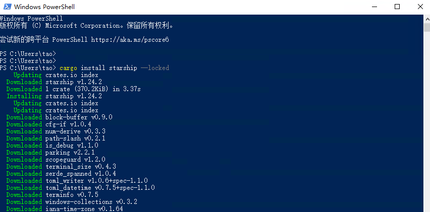 Windows 10 ltsc 以上系统安装starship_windows-terminal-v1.25.622.0-CSDN博客