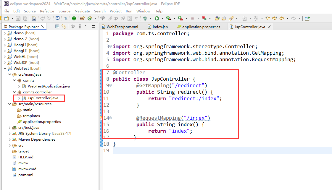 eclipse2024+springboot v3.5.5+maven访问jsp页面_springboot 3.5.5-CSDN博客