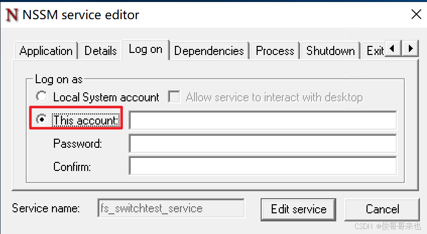 NSSM开机自启教程_nssm使用教程-CSDN博客