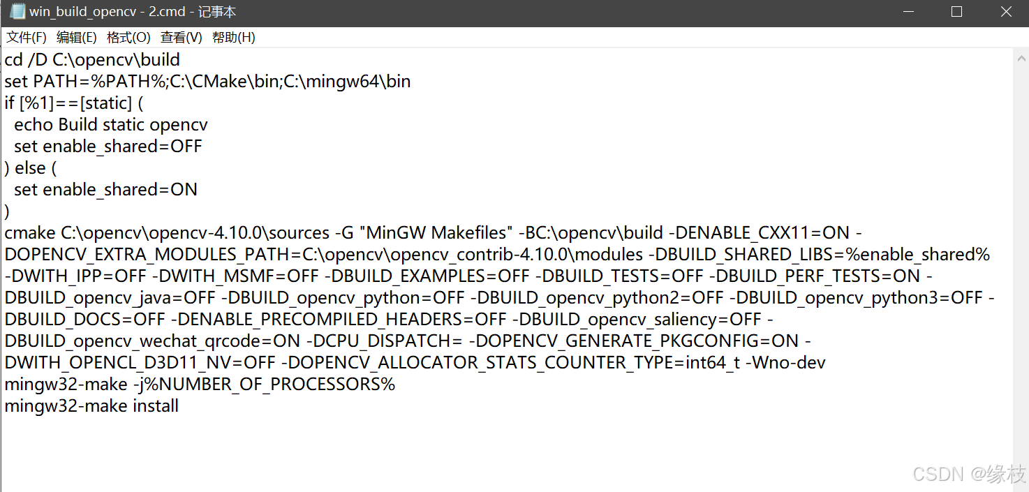 在WINDOWS下gocv的环境搭建（opencv 、opencv-contrib = 4.10.0）_go opencv-CSDN博客