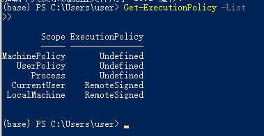 vscode报错：. : 无法加载文件 C:\Users\user\Documents\WindowsPowerShell\profile.ps1，因为在此系统上禁止运行脚本-CSDN博客