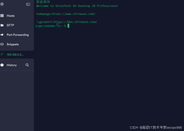 在统信UOS/麒麟KYLINOS上使用SSH远程工具Termius_termius使用教程-CSDN博客