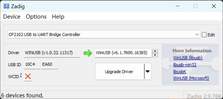 CP210x 驱动安装失败原因：驱动被 libusb/WinUSB 抢注_cp210x驱动安装失败-CSDN博客
