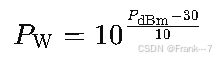 电磁---dBm与W之间的相互转换_dbm与mw,w转换公式-CSDN博客