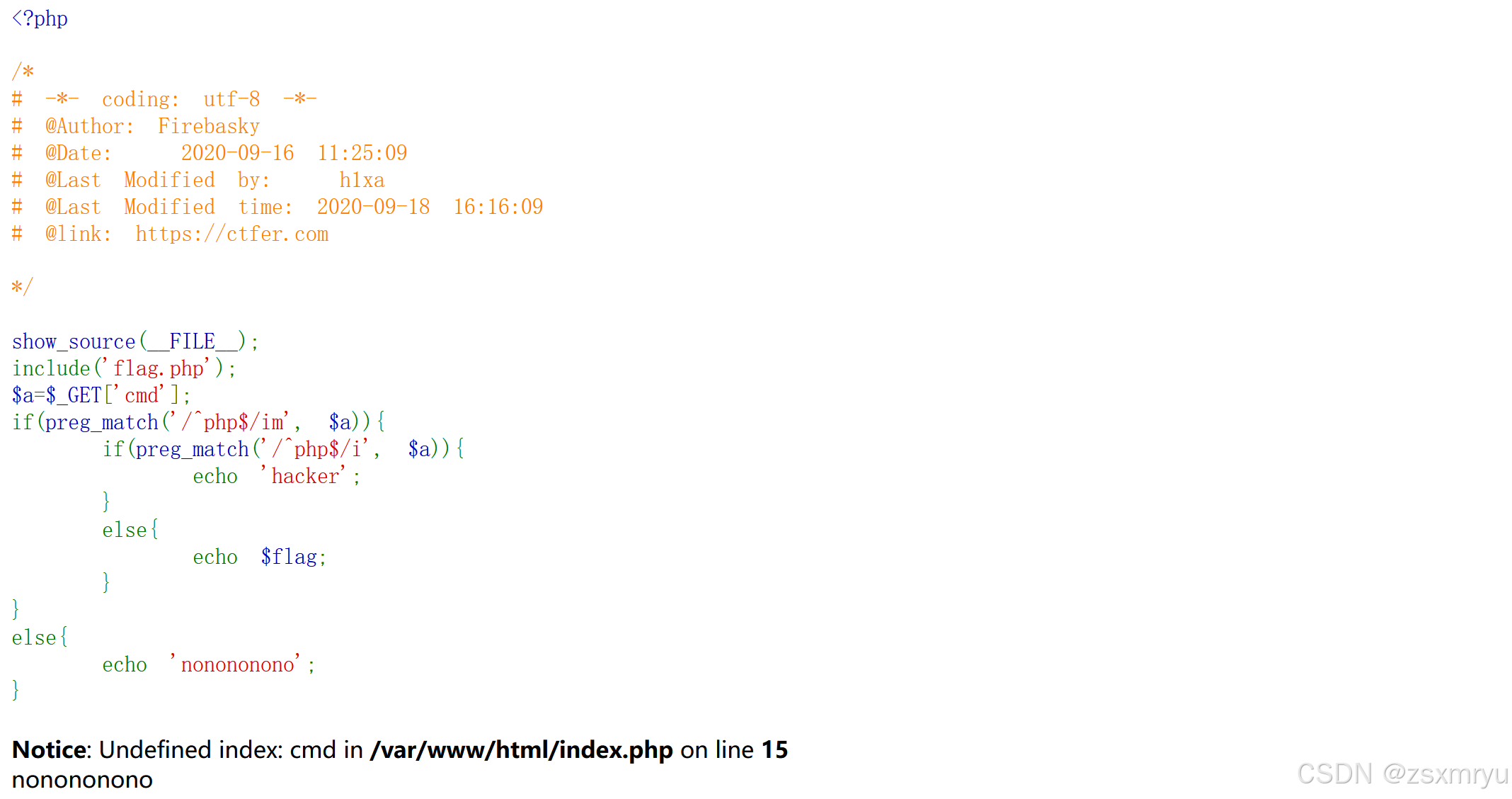 ctfshow web入门--php特性_qlthndt-CSDN博客