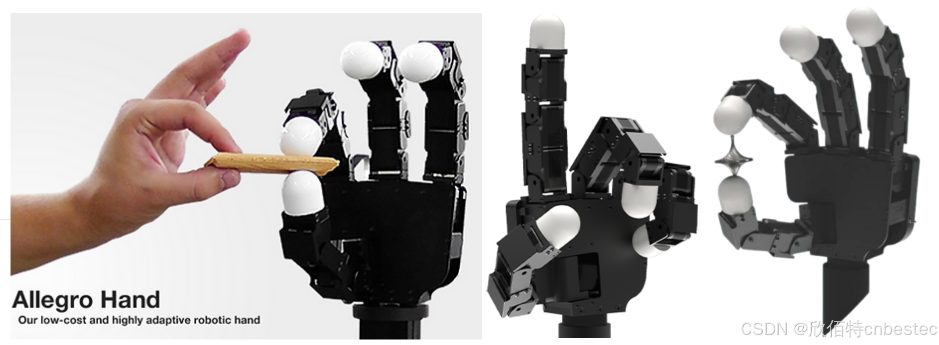 Allegro Hand四指灵巧手全家桶：16自由度全驱下的灵巧性与触觉智能融合_meta与allegro hand-CSDN博客