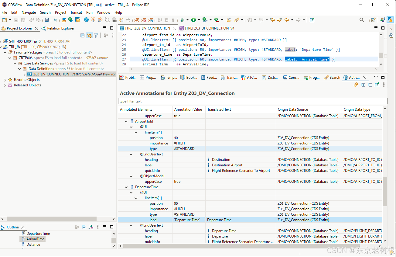SAP学习笔记 - 开发40 - RAP开发 Annotation的作用 @UI.headerInfo /@UI.lineItem/ @UI.selectionField/ @UI.facet ...