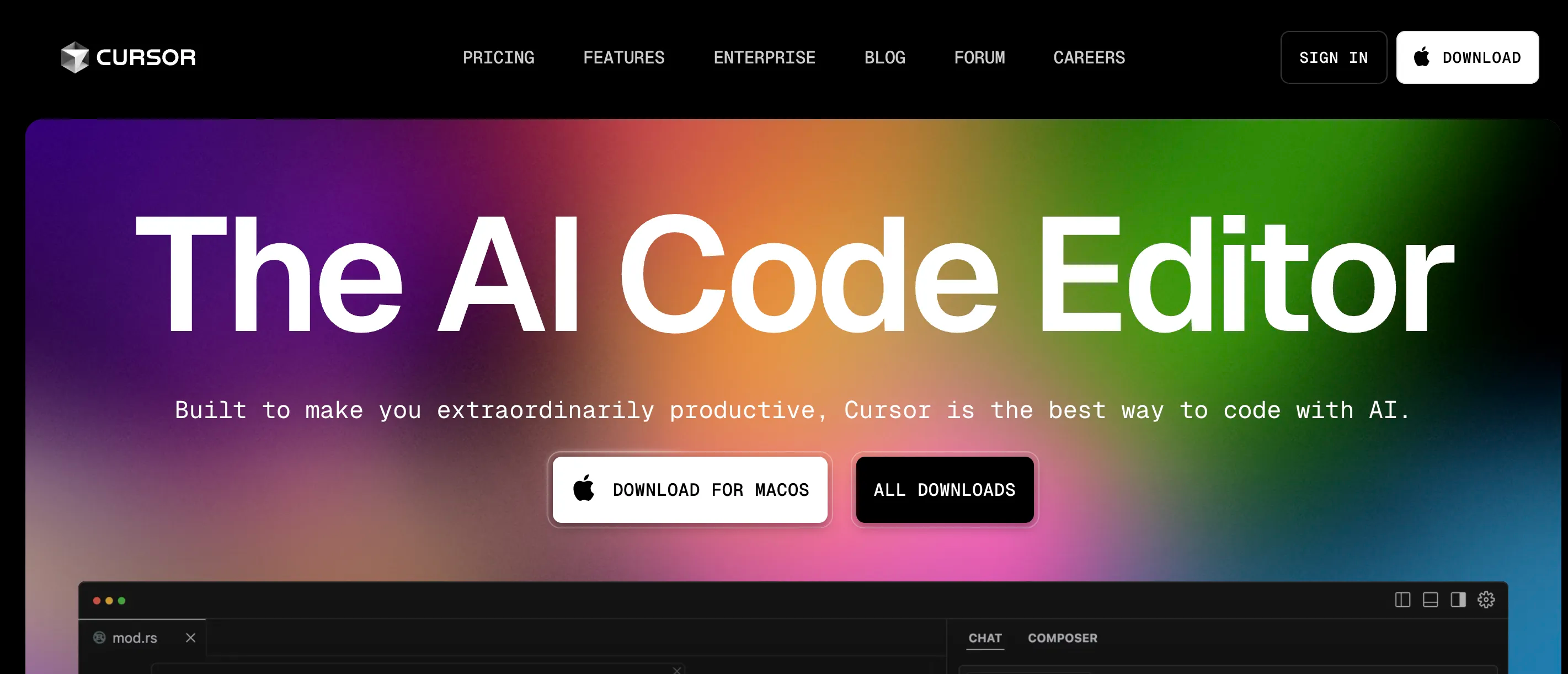 小白学Cursor：下载并安装Cursor_cursor安装-CSDN博客