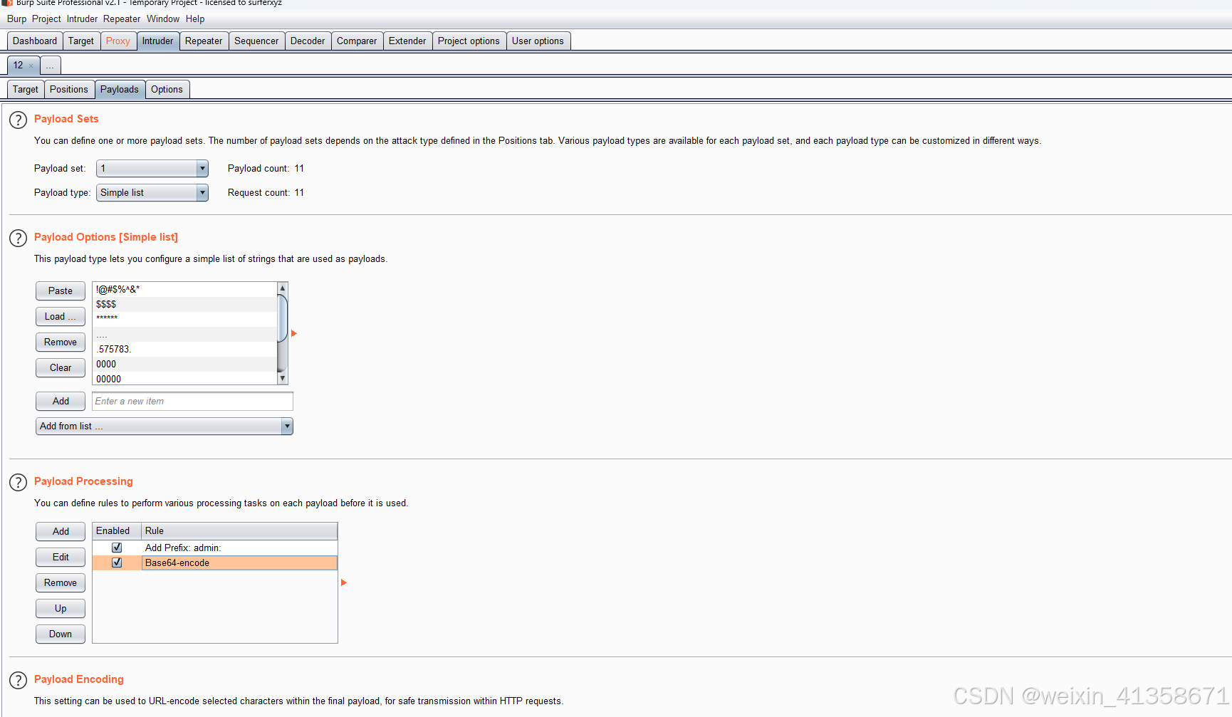 ctfshow web21 爆破题目：BP的使用_ctfweb用bp入用户名和密码-CSDN博客