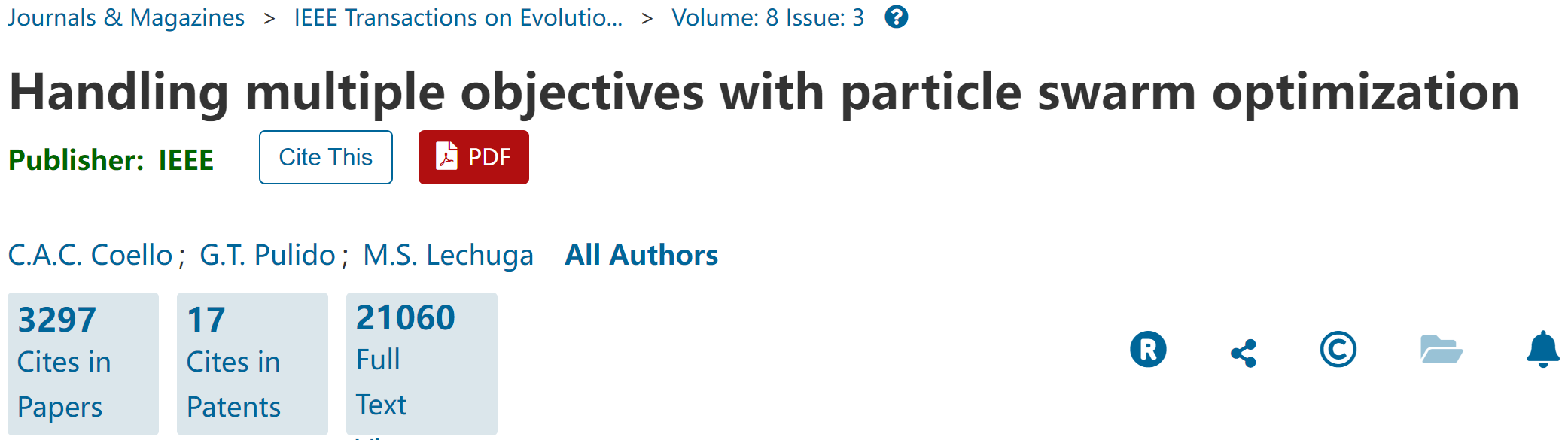 MOPSO：处理多目标问题粒子群优化算法_handling multiple objectives with particle swarm o-CSDN博客