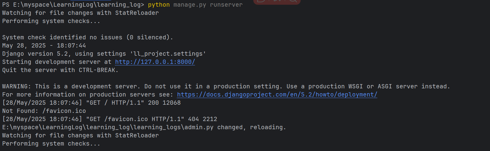 Pythonweb框架django入门02创建应用程序（更新中。。。） Csdn博客