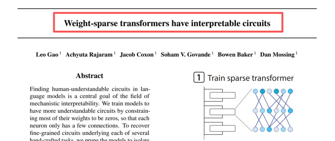 收藏！OpenAI突破大模型黑箱：稀疏Transformer实现可解释电路，小白也能看懂-CSDN博客