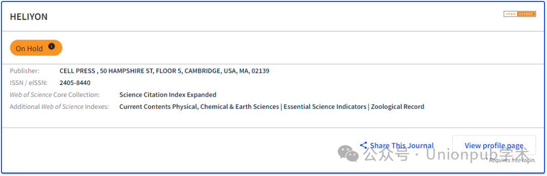四大水刊跌落神坛，这本On Hold还稳居Q1区！_heliyon几区-CSDN博客