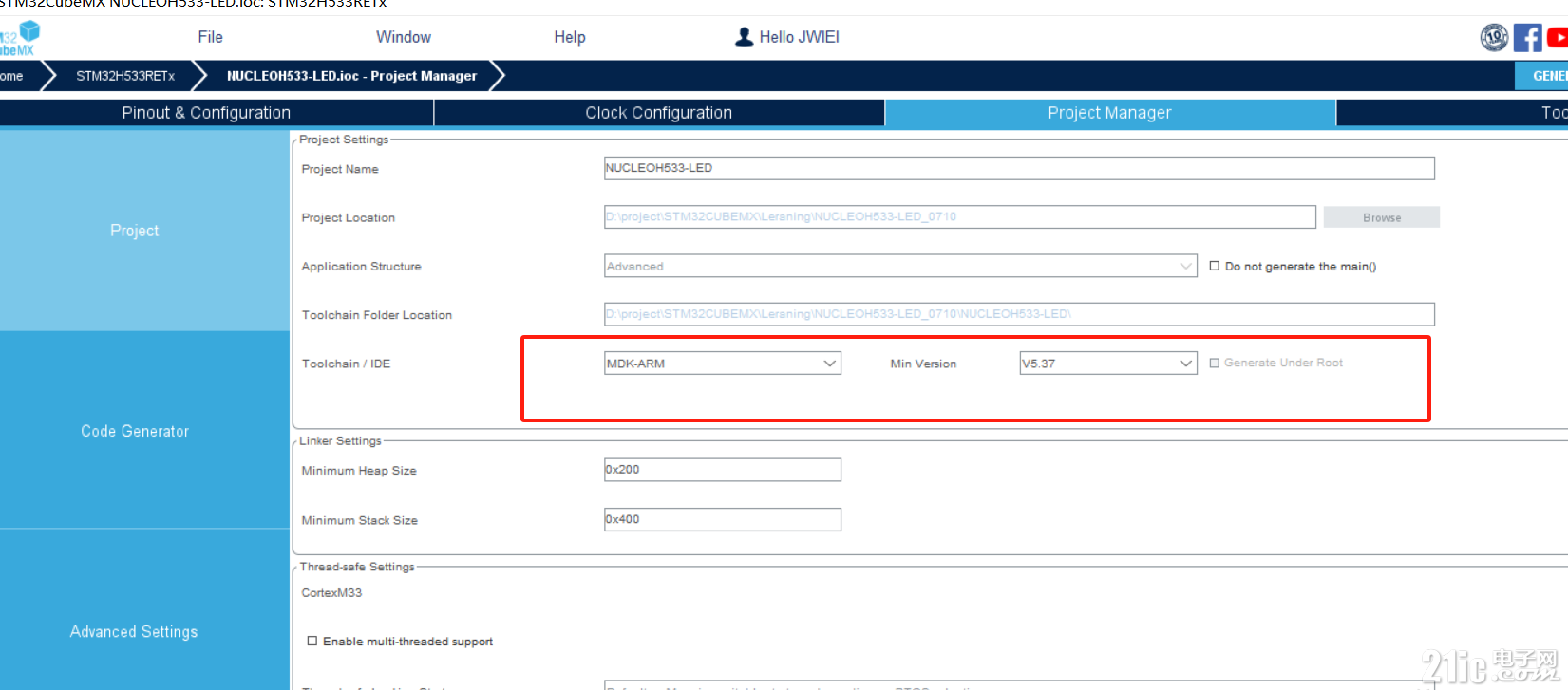 [STM32H5]【STM32 Nucleo-64测评】+4、PWM实现呼吸灯_stm32h5 pwm-CSDN博客
