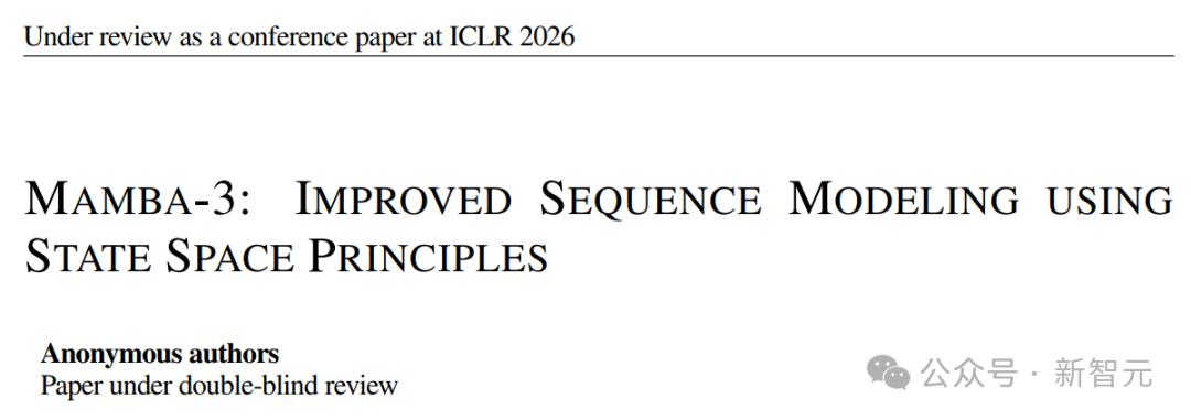 打倒Transformer霸权，Mamba-3 惊现 ICLR 2026！-CSDN博客