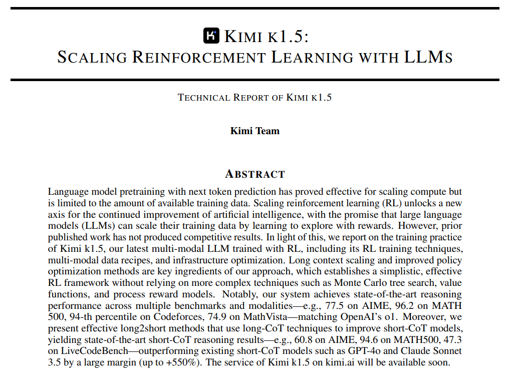 Kimi思考模型k1.5是怎么练成的？_kimi1.5长思考-CSDN博客