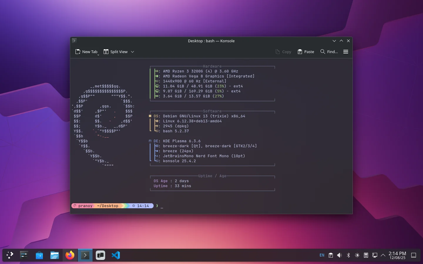 我终于能够在 Debian 13 上享受 KDE 6了，桌面稳定到让人尖叫_Linux技术-CSDN专栏