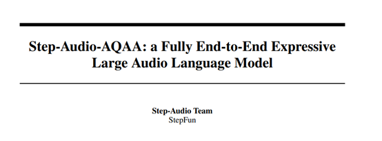 开源端到端语音大模型：直接从原始音频输入，生成语音输出_step-audio-aqaa-CSDN博客