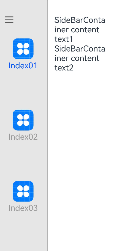 鸿蒙5.0开发进阶：UI框架-ArkTS组件（SideBarContainer）_arkts api9 tabbar的颜色及宽度-CSDN博客
