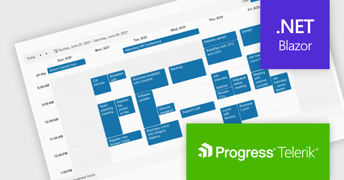 轻松自定义 Blazor 调度解决方案-Telerik UI for Blazor-CSDN博客