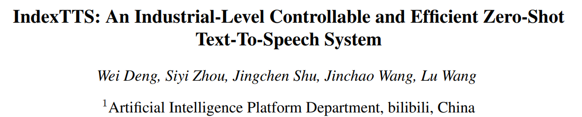 哔哩哔哩再放大招！开源最强文本转语音 (TTS)模型Index-TTS，超真实语音克隆，可纠正发音、控制停顿，性能表现最强！_indextts-CSDN博客