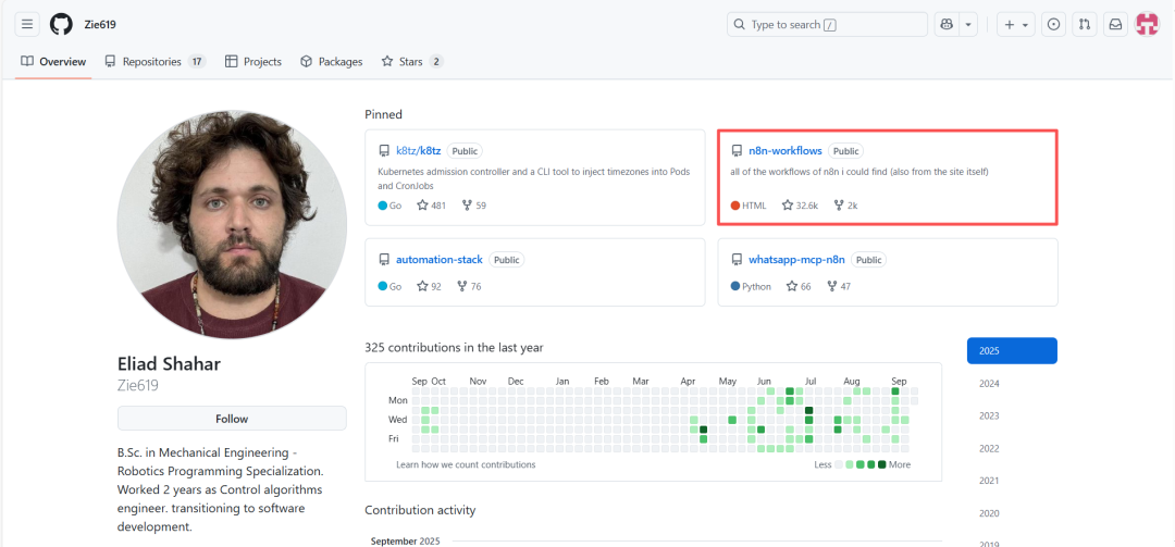 32.7k星标GitHub项目：2053个n8n工作流模板，助你轻松实现自动化流程搭建！_github上有一个项目聚合了很多n8n的工作流的叫啥-CSDN博客