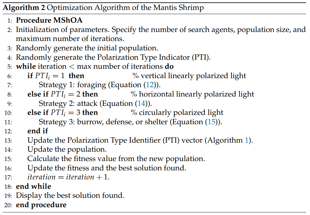 2025年5月SCI-虾蛄优化算法Mantis Shrimp Optimization-附Matlab免费代码_a novel bio inspired optimization ...