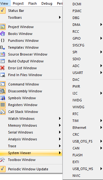 Keil5 Debug仿真时System Viewer菜单显示空白和Peripherals菜单无外设寄存器的解决办法_keil system viewer没东西-CSDN博客