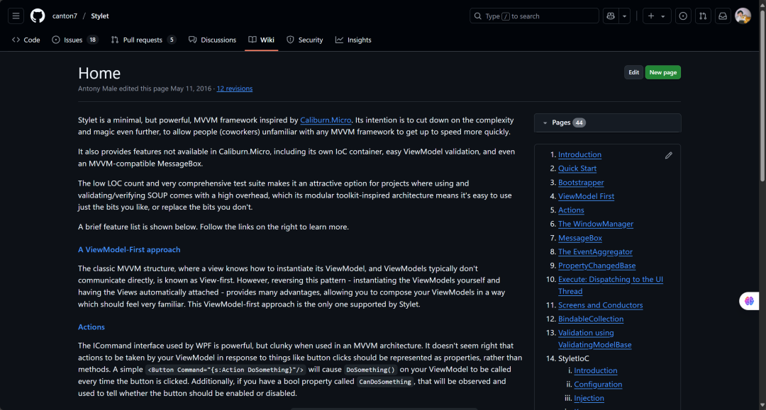 WPF优秀项目推荐：Stylet 一个非常轻量但强大的 ViewModel-First MVVM 框架_stylet框架-CSDN博客